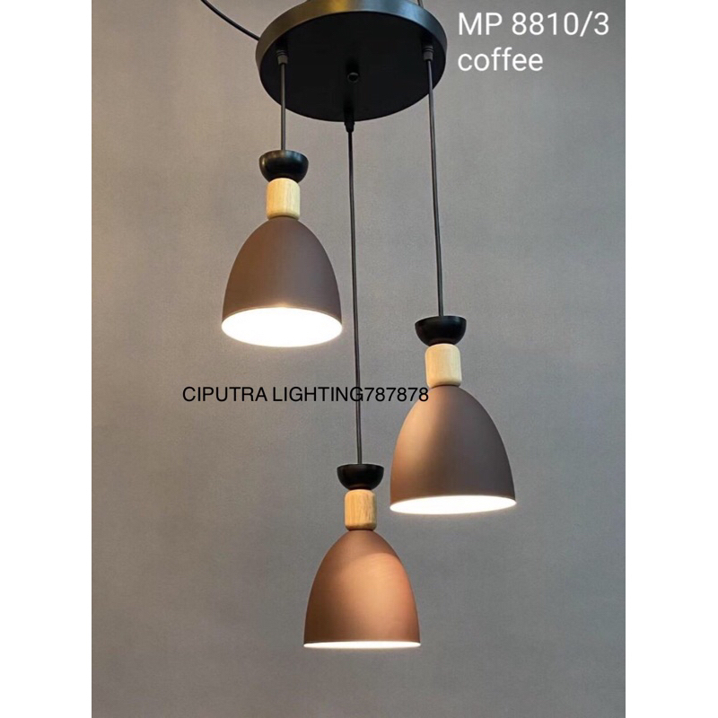 Jual LAMPU GANTUNG HIAS INDUSTRIAL MINIMALIS MEJA MAKAN 3 LAMPU ELEGANT | Shopee Indonesia