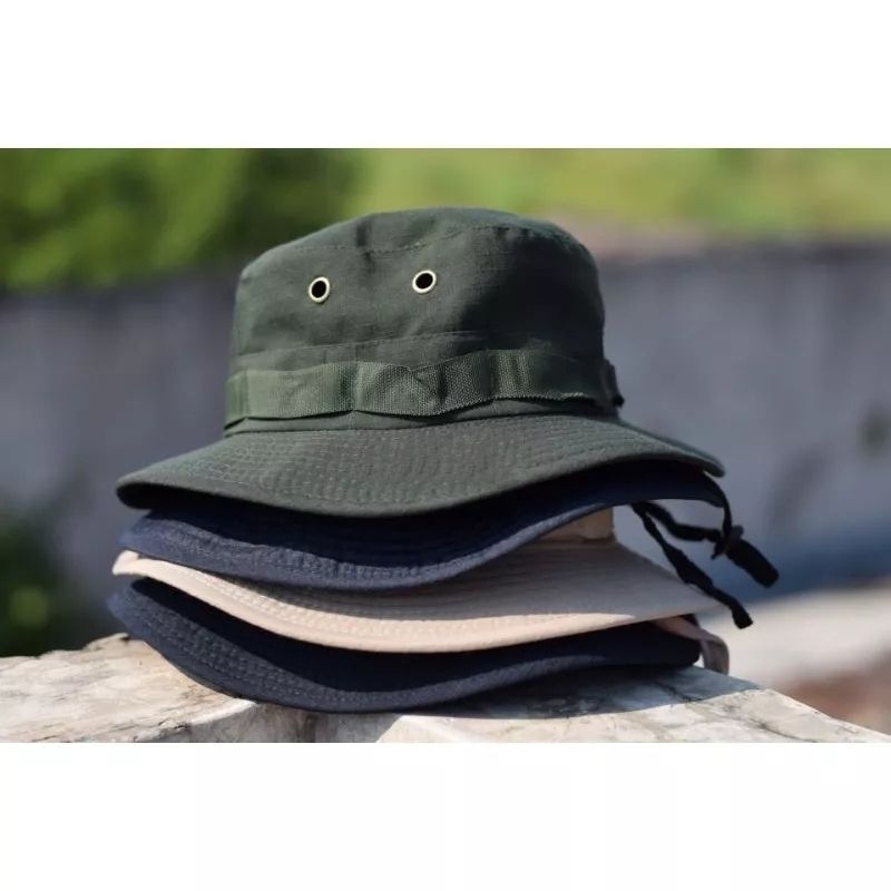 Jual Topi Rimba Premium Polos | Shopee Indonesia
