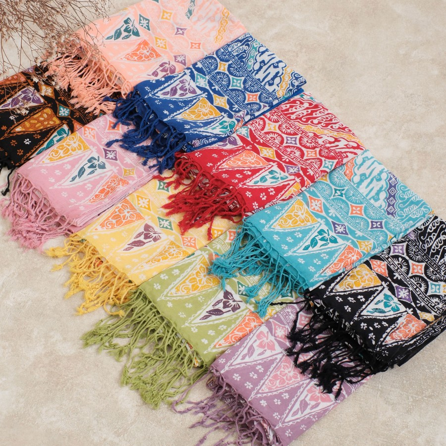 Jual Selendang Batik Seno Kelir Pekalongan Meradelima Katun Paris ...