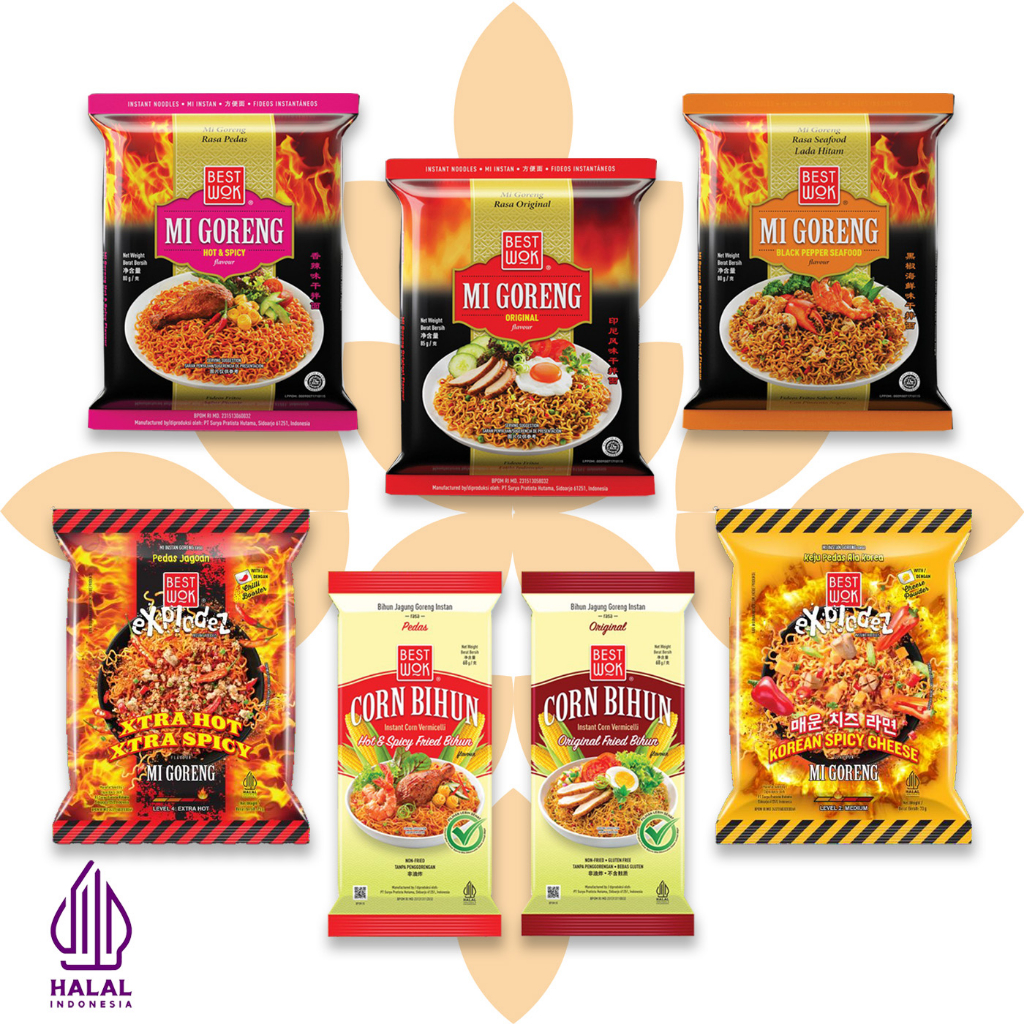 Jual BEST WOK - SEMUA VARIAN MIE GORENG (ORIGINAL/ HOT & SPICY ...