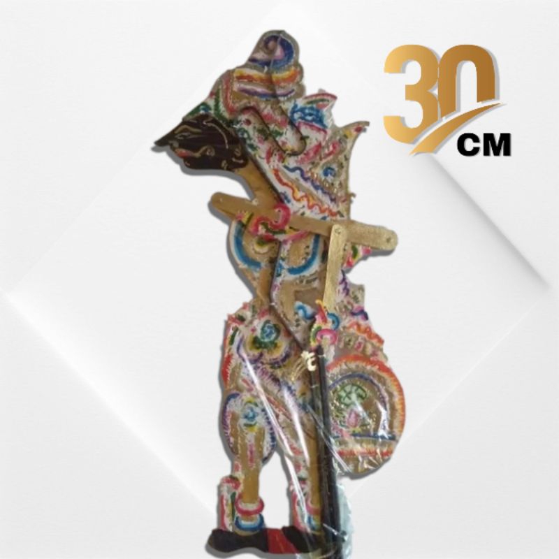 Jual Miniatur Wayang Kulit Asli 30cm Krisna Kresna Ukuran Mini Bahan ...