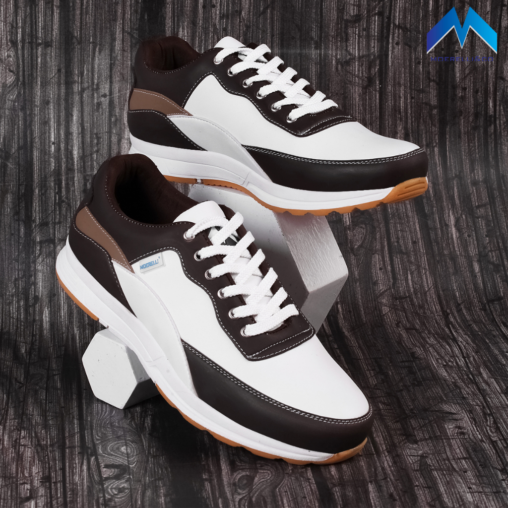 Jual Moerelli Fabrizio - Sepatu Sneakers Pria Casual Santai Putih ...