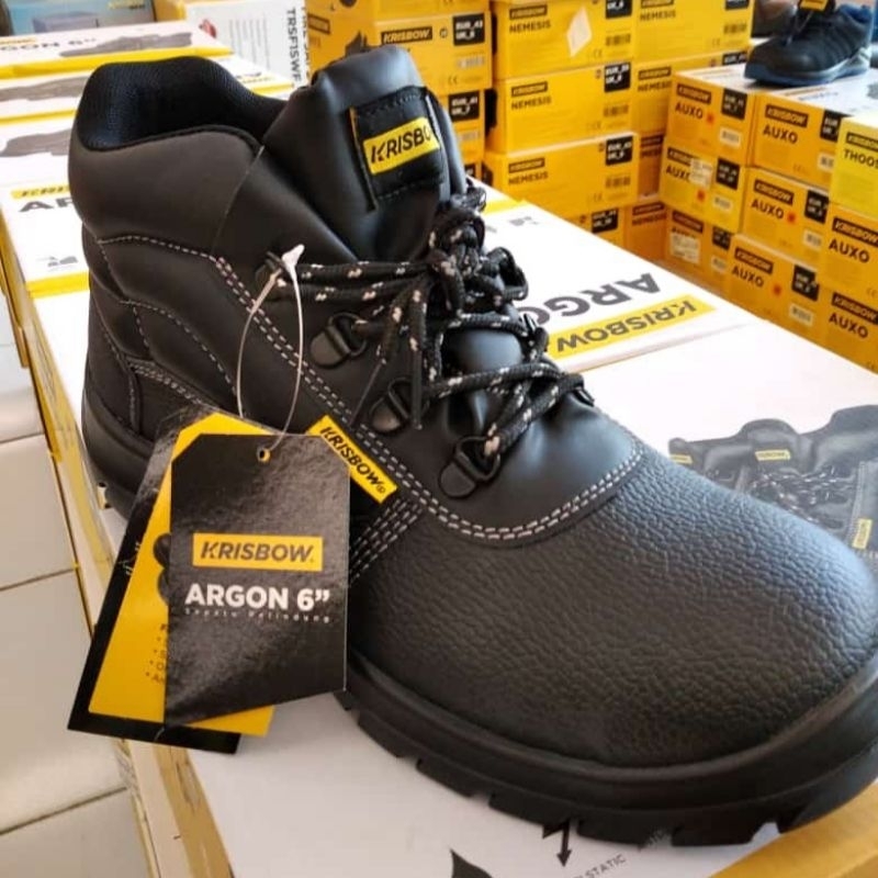 Jual Sepatu Safety Krisbow ARGON 6inch || Safety Shoes Krisbow ARGON 6 ...