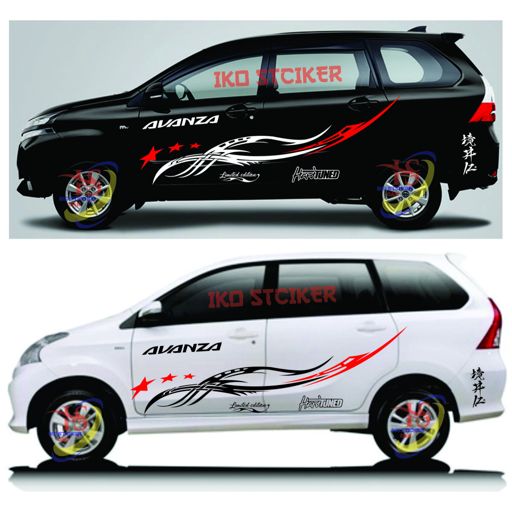 Jual Stiker mobil avanza sticker cuting mobil avanza cutting stiker ...