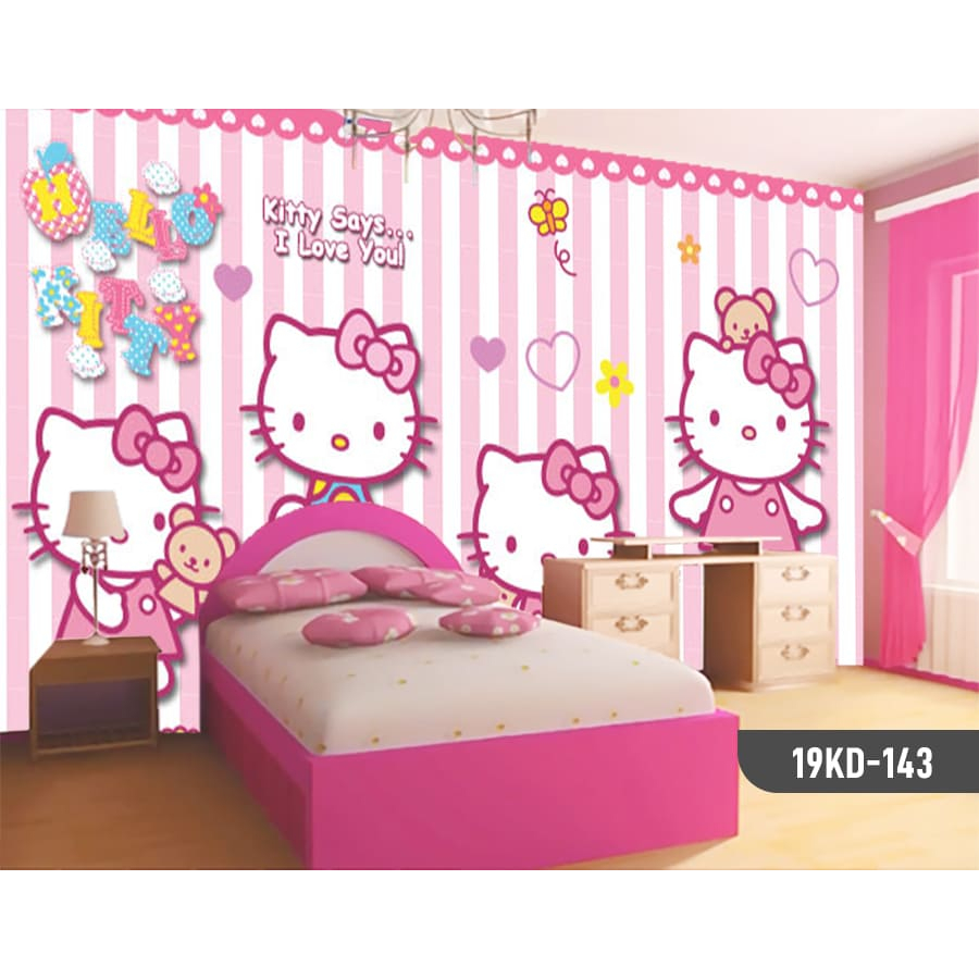 Jual Wallpaper Custom Gambar Hello Kitty - 19KD-143 - Kids ...