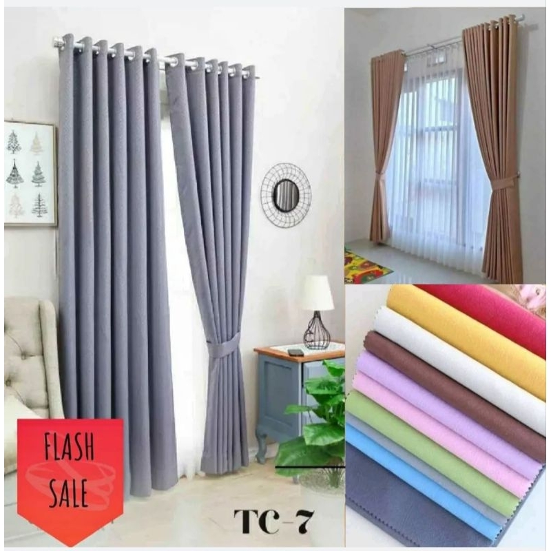 Jual COD GORDEN BLACKOUT POLOS GLOSY HORDENG JENDELA GORDENG PINTU ...
