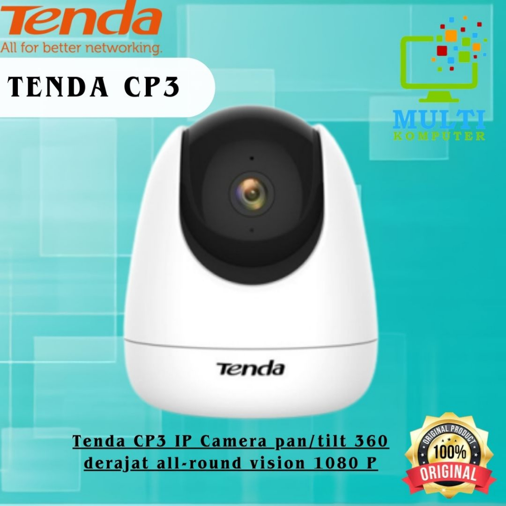 Jual Tenda CP3 IP Camera pan/tilt 360 derajat all-round vision 1080 P | Shopee Indonesia