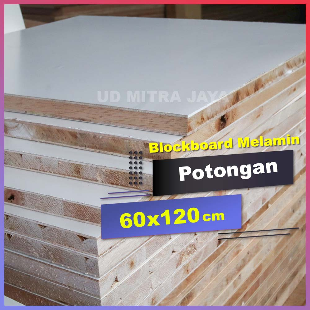 Jual blockboard melamin 18mm 2 sisi potongan 60x120 | Shopee Indonesia