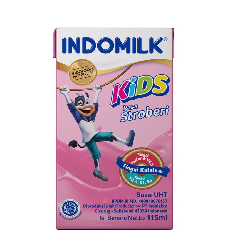 Jual (KHUSUS GOJEK GRAB) Indomilk Kids Susu UHT Coklat & Stroberi ( Cokelat & Strawberry ) 1 Dus ...