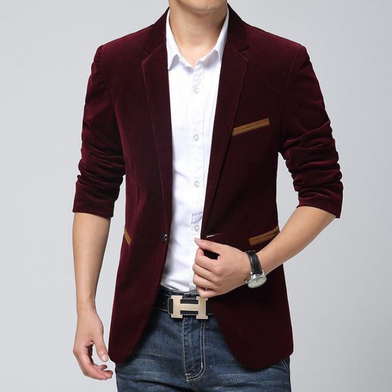 Jual Jas blazer pria manggis variasi brown - blazer pria formal-non ...