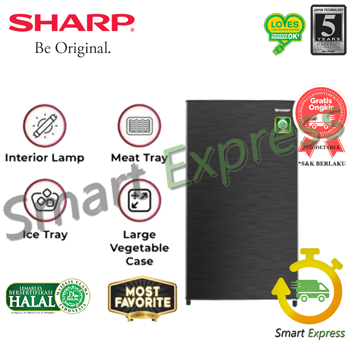 Jual KULKAS SHARP SJ-N162N-HS / SJ-N 162N HS / SJN162NHS - (1 PINTU) | Shopee Indonesia