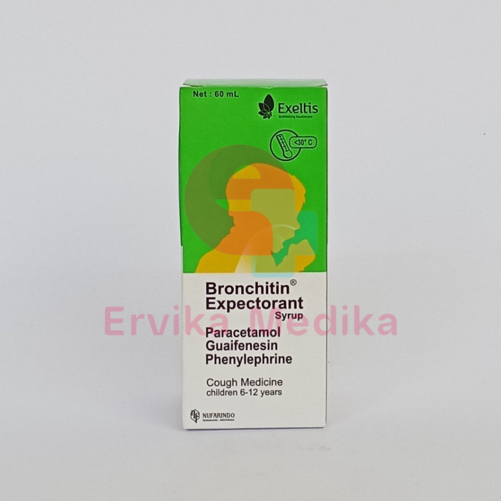 Jual BRONCHITIN EXPECTORANT SIRUP SYRUP FLU HIDUNG TERSUMBAT BERSIN ...