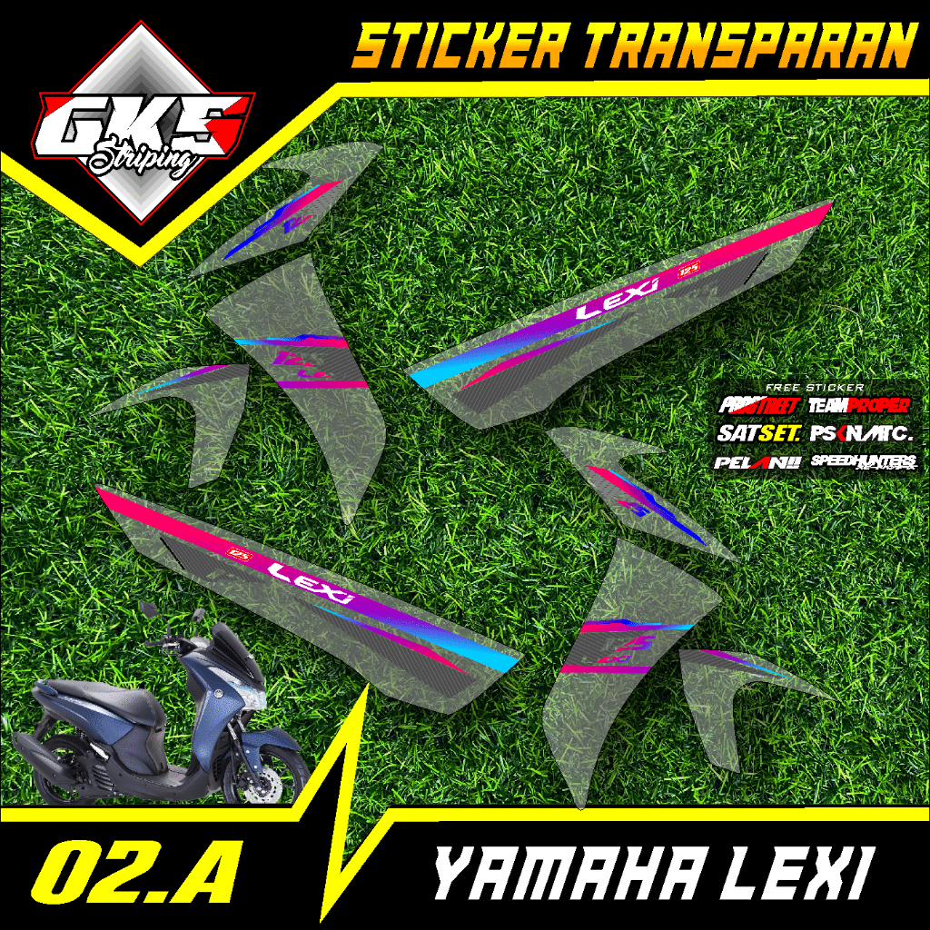 Jual STRIPING TRANSPARAN YAMAHA LEXI VARIASI LIST MOTOR DESAIN ...
