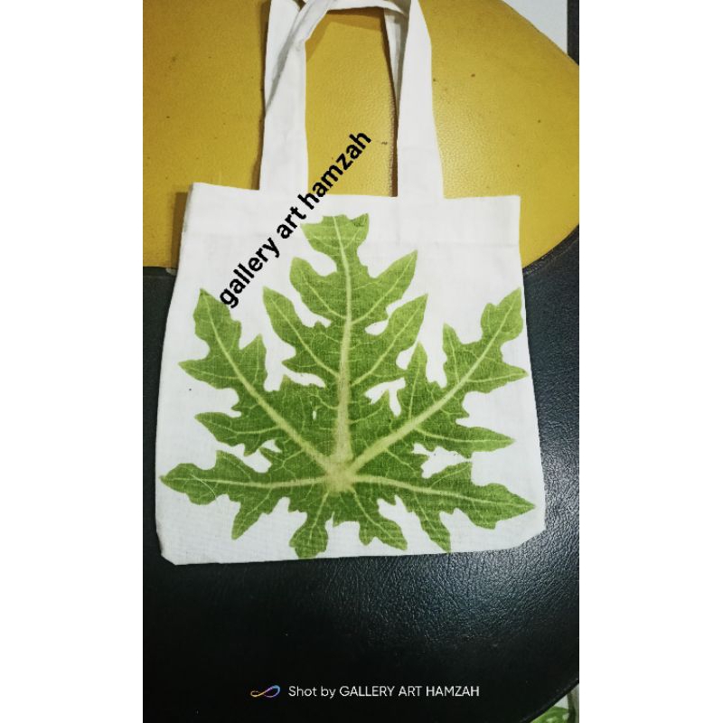 Jual totebag tas ecoprint 20x20 | Shopee Indonesia