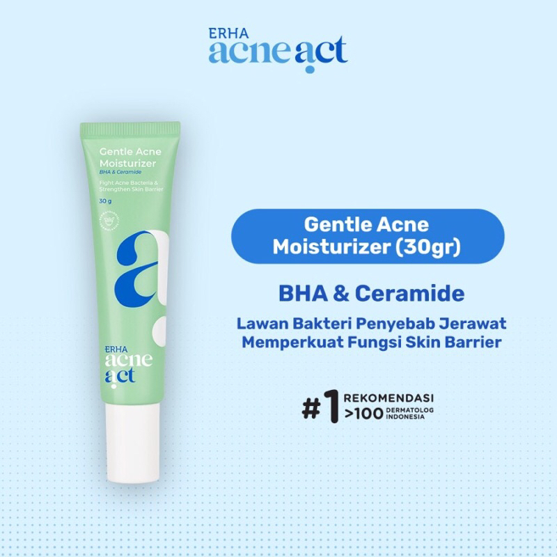 Jual Erha Acneact Gentle Acne Moisturizer BHA & Ceramides 30 g AcneAct ...