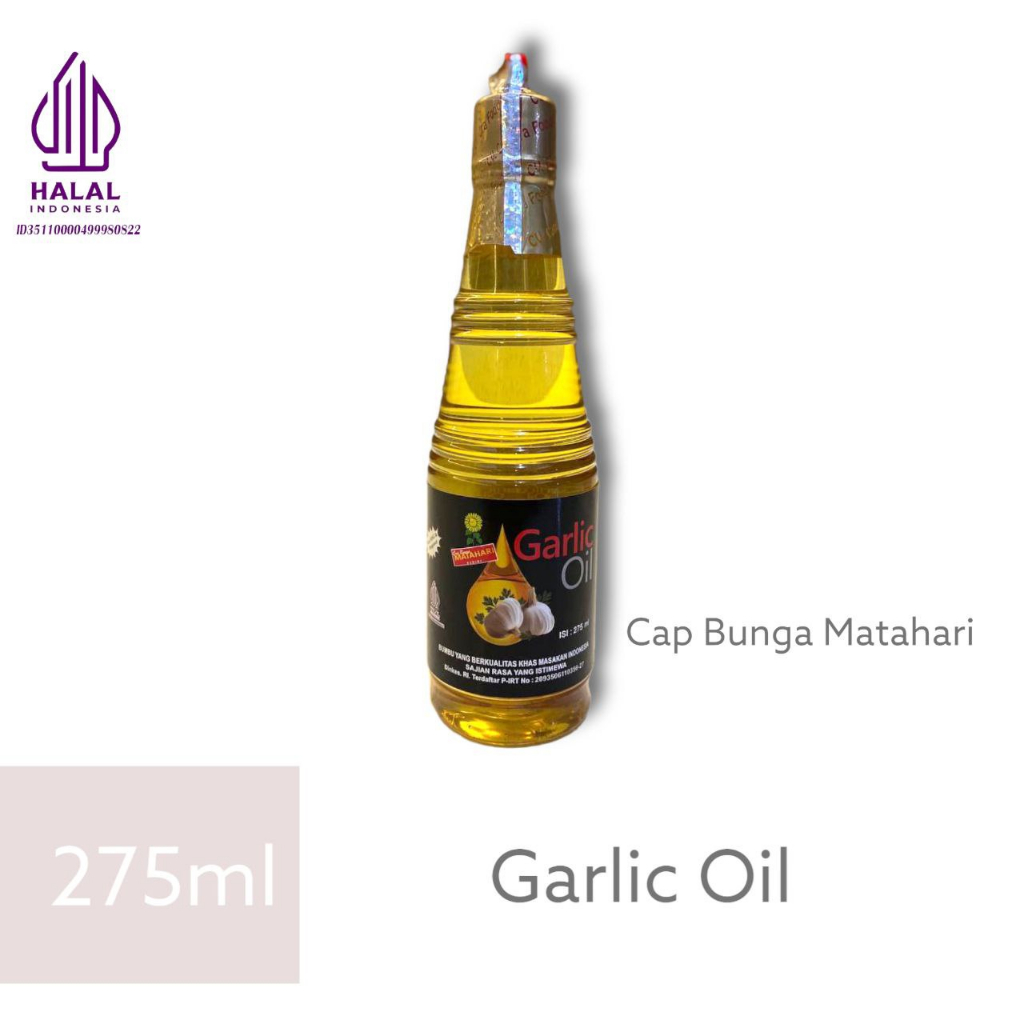 Jual Garlic Oil | Cap Bunga Matahari | Halal | Ukuran (275ML) | Shopee ...