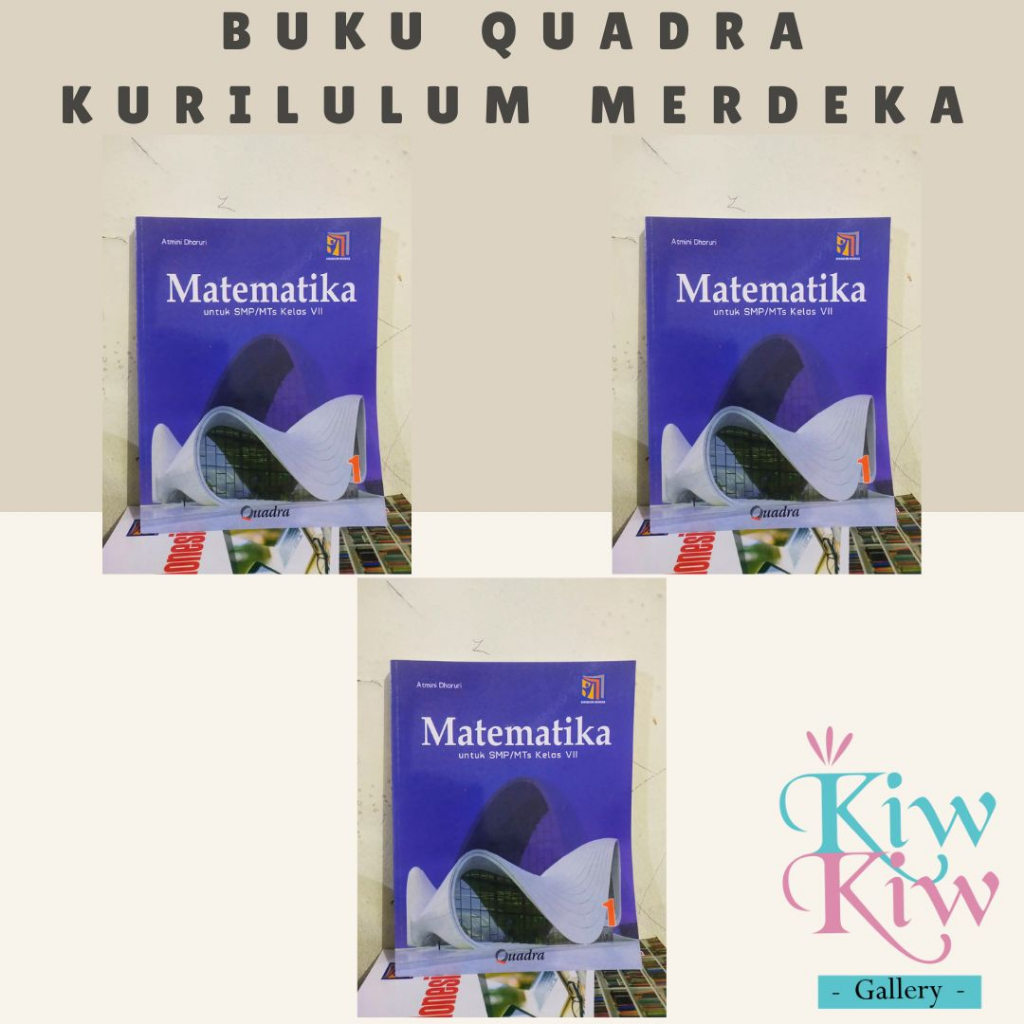 Jual Buku Matematika Kelas 7, 8, 9 SMP/MTS Kurikulum Merdeka - Quadra | Shopee Indonesia