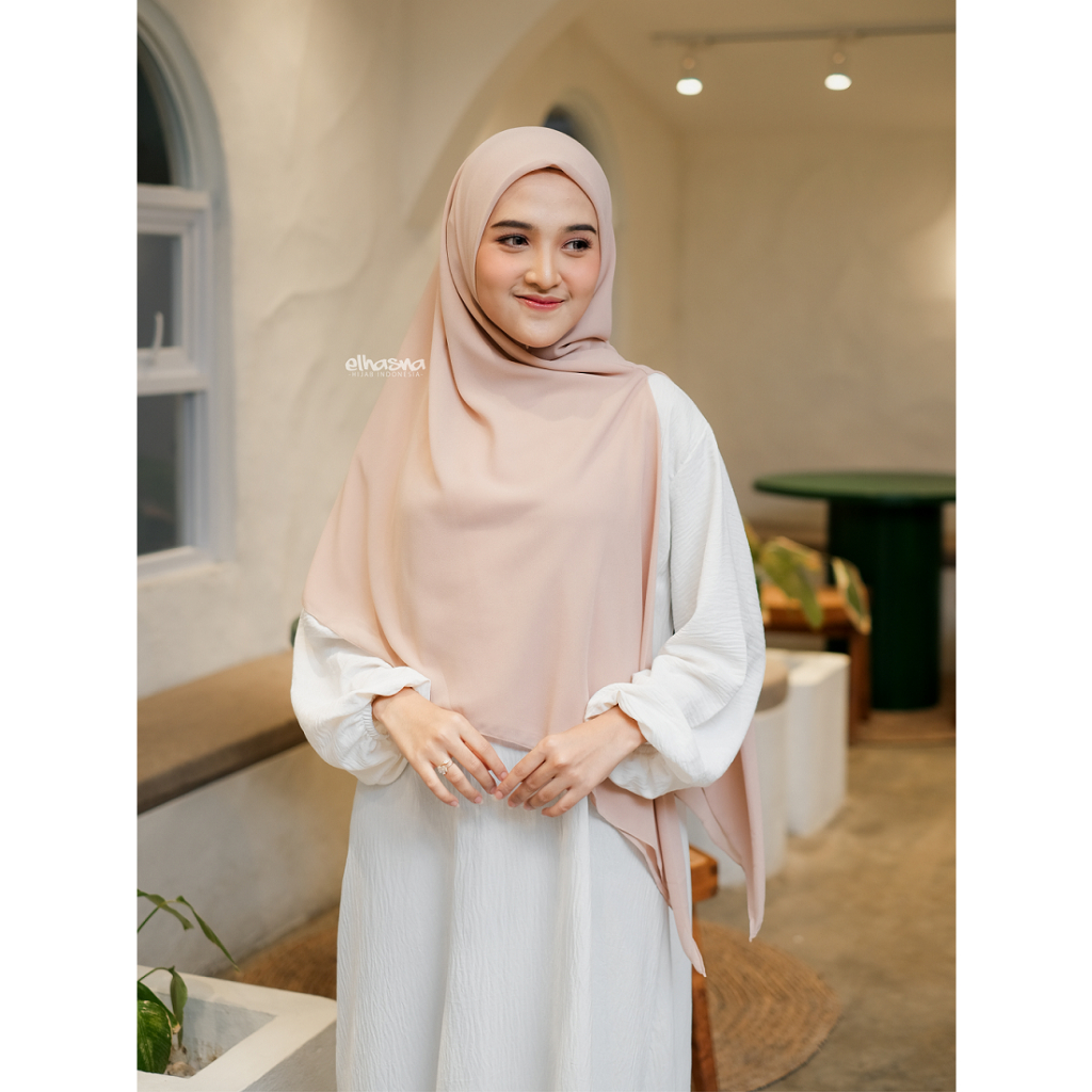 Jual Elhasna Hijab Indonesia Hijab Instant Segi Empat Zipper dua layer ...