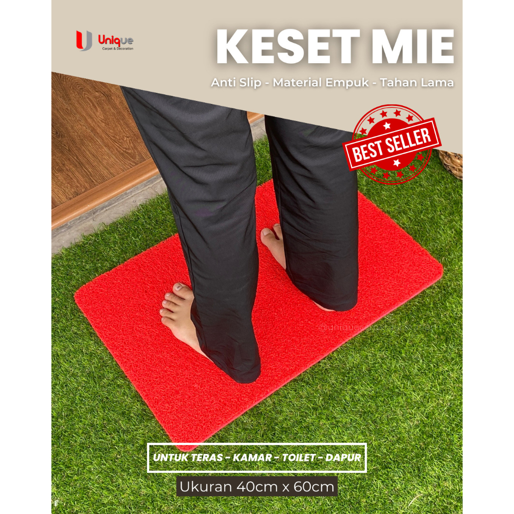 Jual Keset Mie Murah / Keset Mie Ukuran 40 x 60cm / Keset Kaki Anti ...