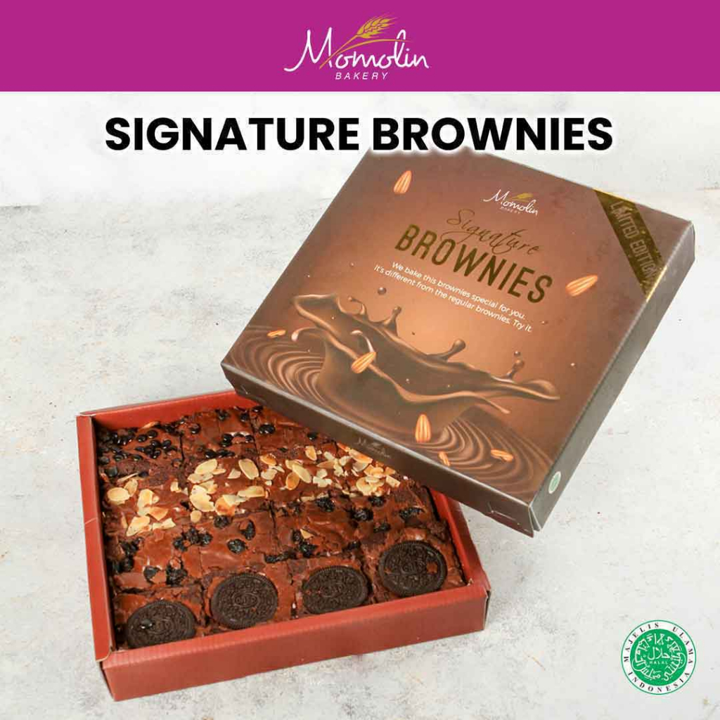 Jual Momolin Bakery Brownies Mix Topping | Signature Brownies Panggang ...