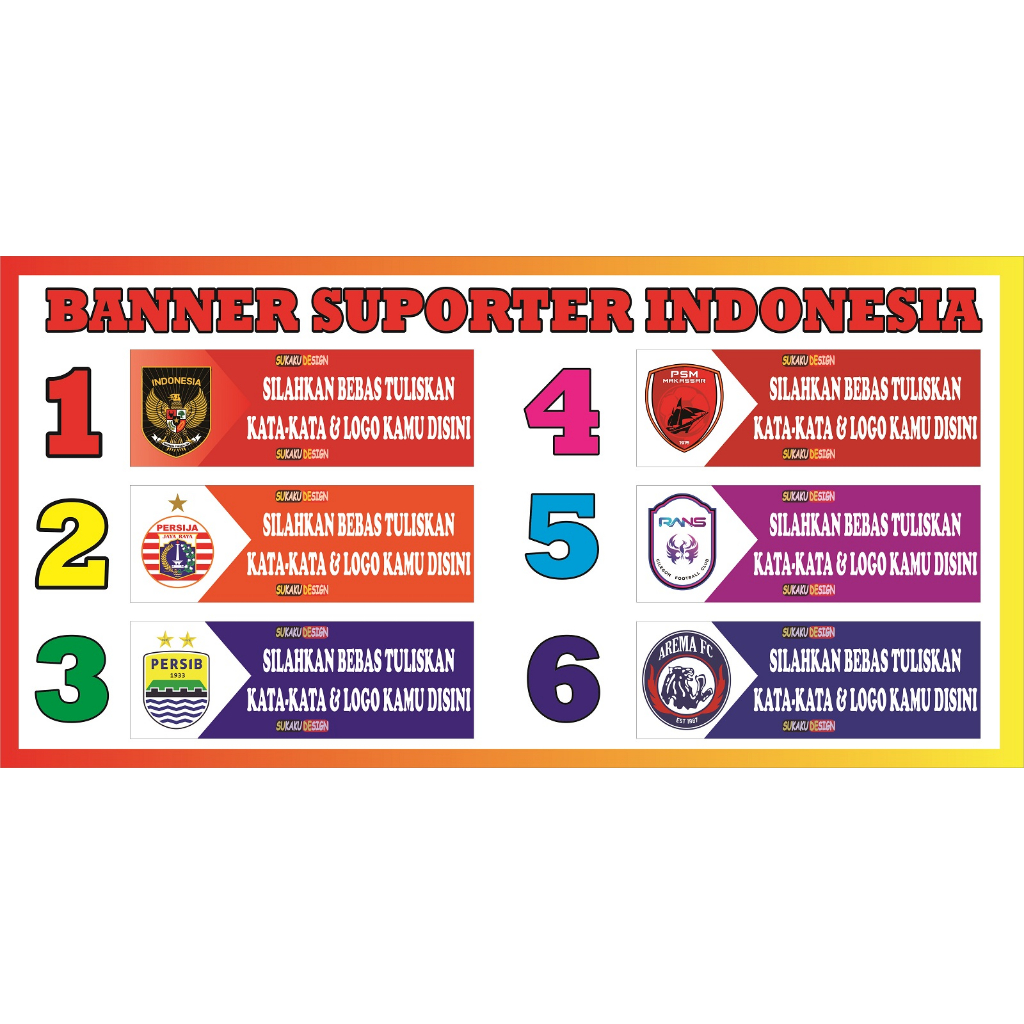 Jual Banner / Spanduk Suporter Indonesia / Fans Sepak Bola / bisa COD ...
