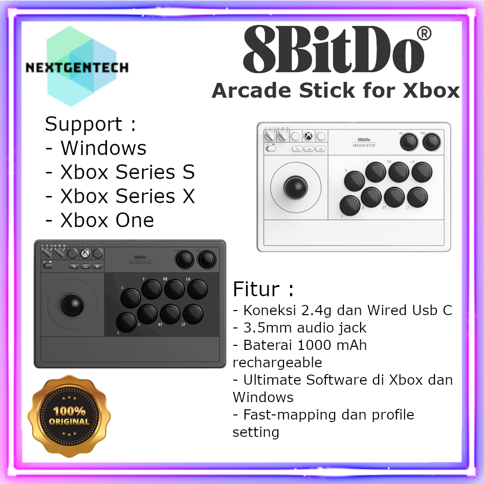 Jual 8Bitdo Xbox Arcade Stick Controller Xbox Series S Xbox Series X ...