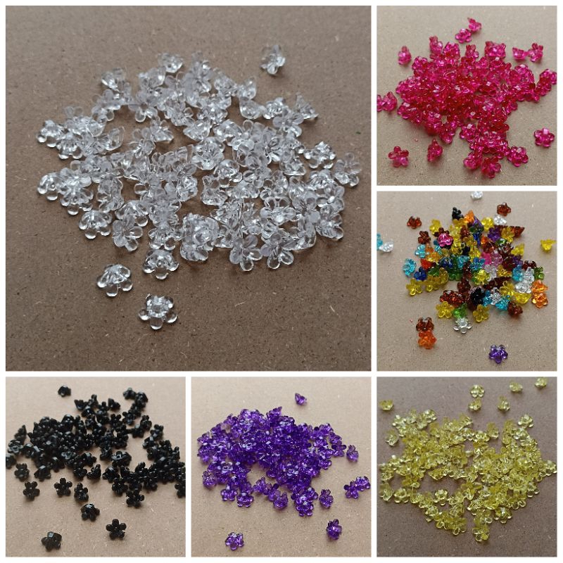 Jual 100pcs Putik sakura akrilik bening | Shopee Indonesia
