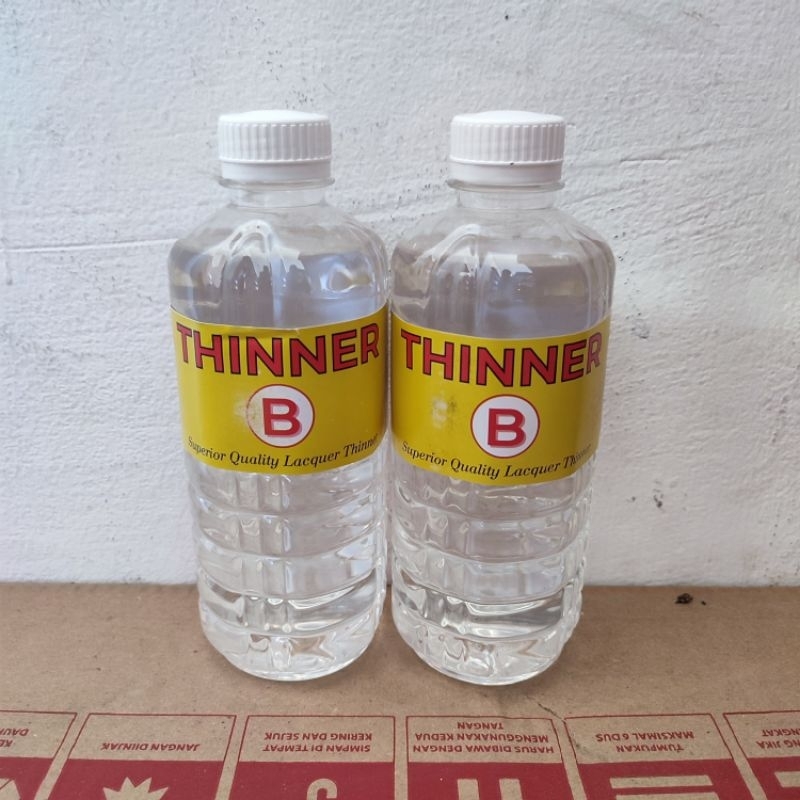 Jual Thinner Thiner Tiner B Spesial Special Botol . Pengencer Campur Cat Minyak Kayu Besi Cat ...