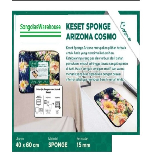 Jual Keset Sponge Cosmo 40x60 Lembut Nyaman | Shopee Indonesia