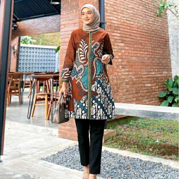 Jual Tunik Batik Wanita Tunik Batik Premium Full Trikot Batik Dadi Laris S M L XL XXL | Shopee ...