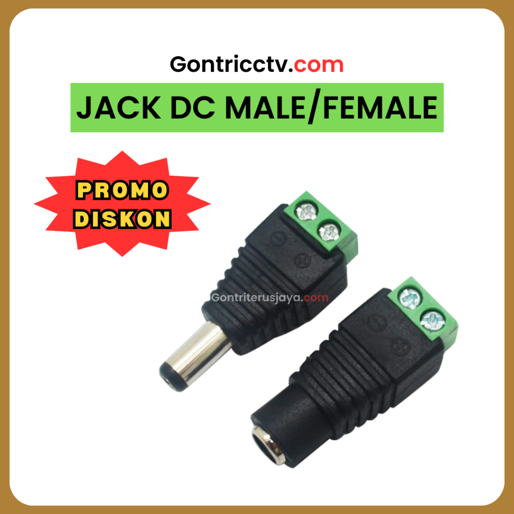 Jual Jack DC Male Female Power CCTV | Shopee Indonesia