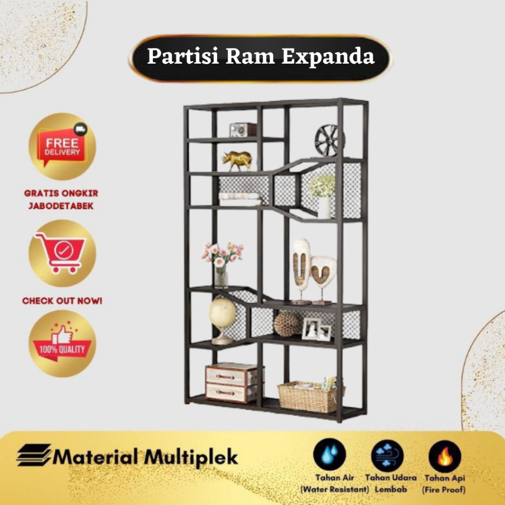 Jual [R126] Partisi Ram Expanda Industrial Rak pajangan Serbaguna ...