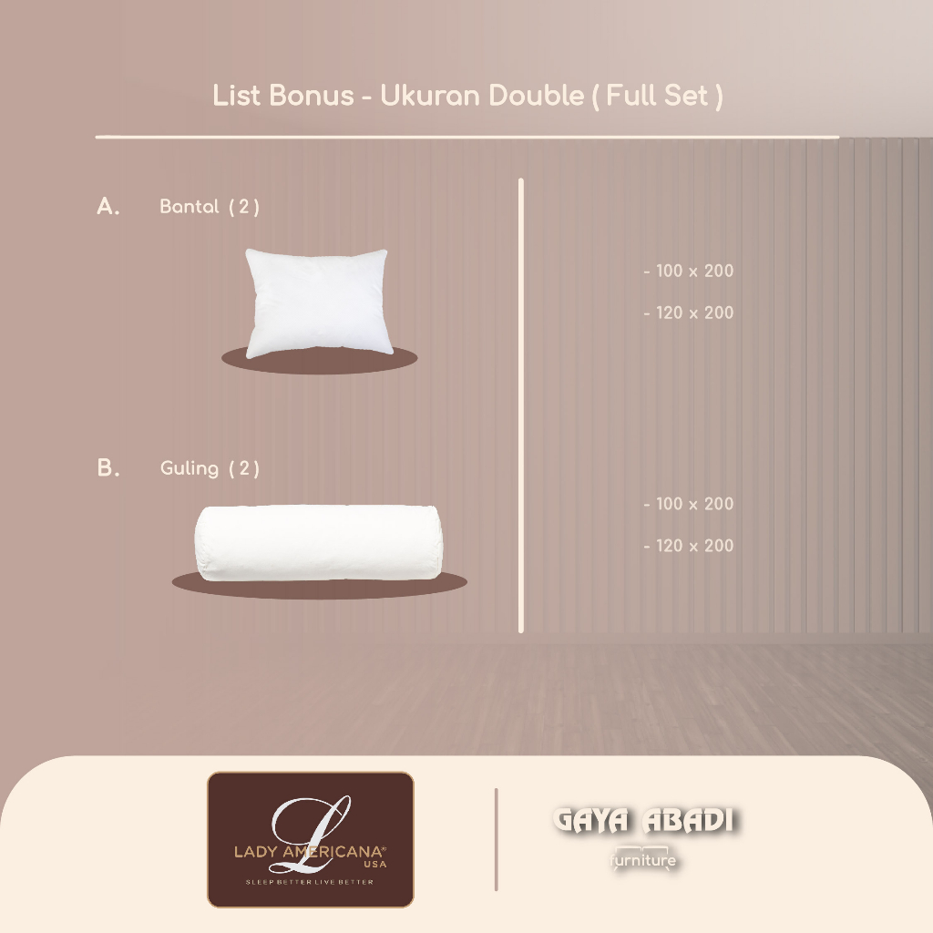 Jual Springbed Lady Americana 3 In 1 Splendor / Kasur Sorong Lady ...
