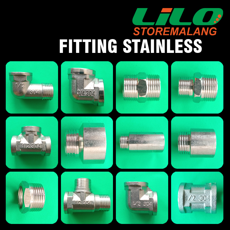 Jual Fitting Elbow Knee L Keni Double Dobel Nepple Nepel Sock Sok Tee T ...