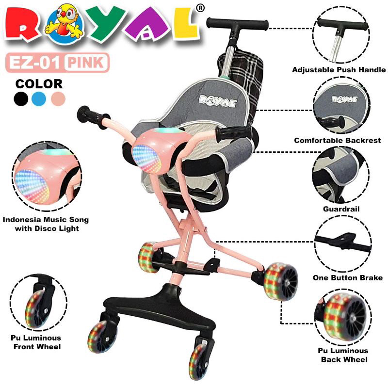 Jual Makassar ! Stroller Royal EZ 01 Magic Stroller / Trike / Kereta ...