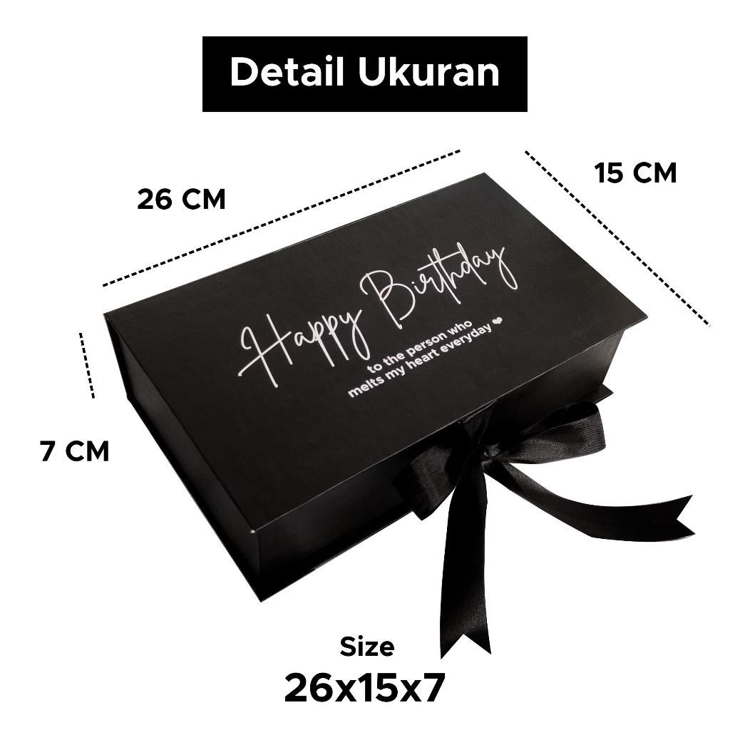 Jual Hardbox Custom [26x15x7] / Box Hampers / Kotak Kado / Box Buka ...
