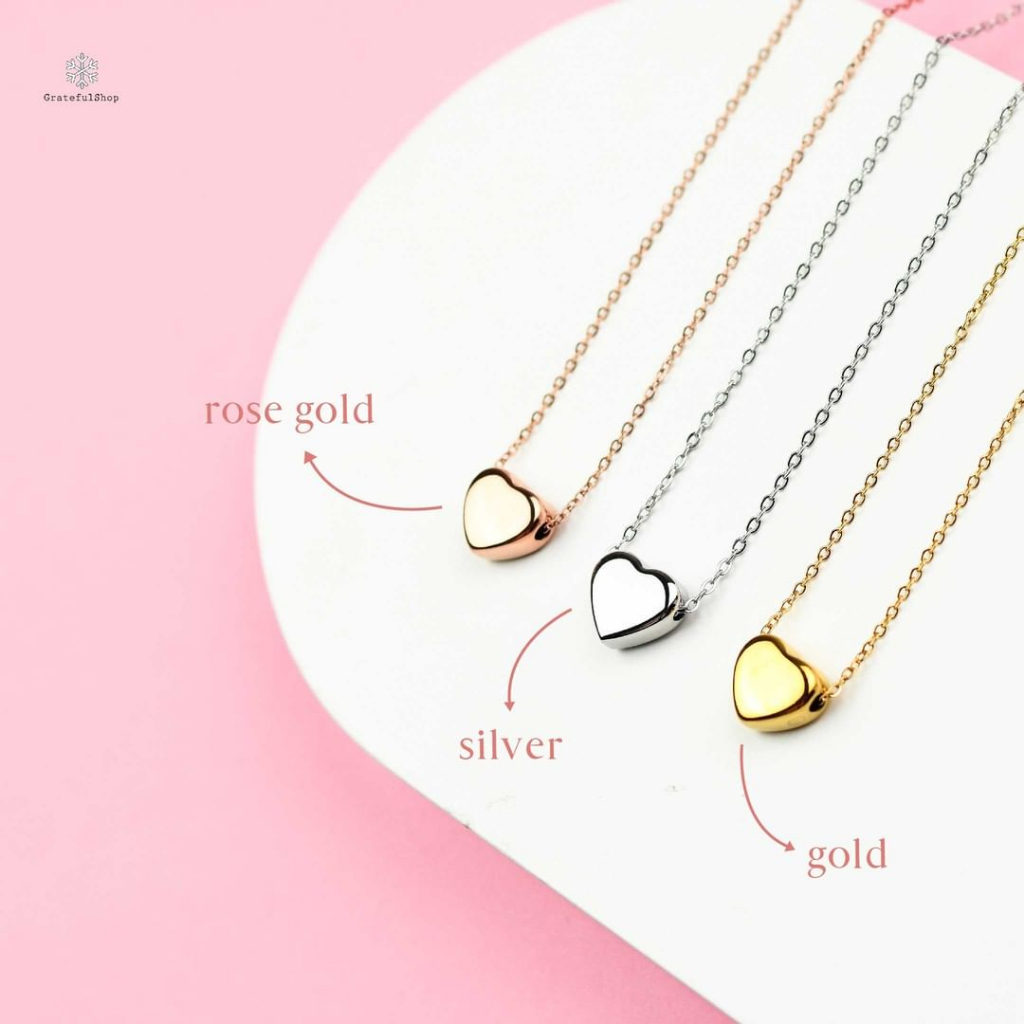 Jual Grateful - Agape Necklace Silver / Rosegold (Kalung Agape) (FREE ...