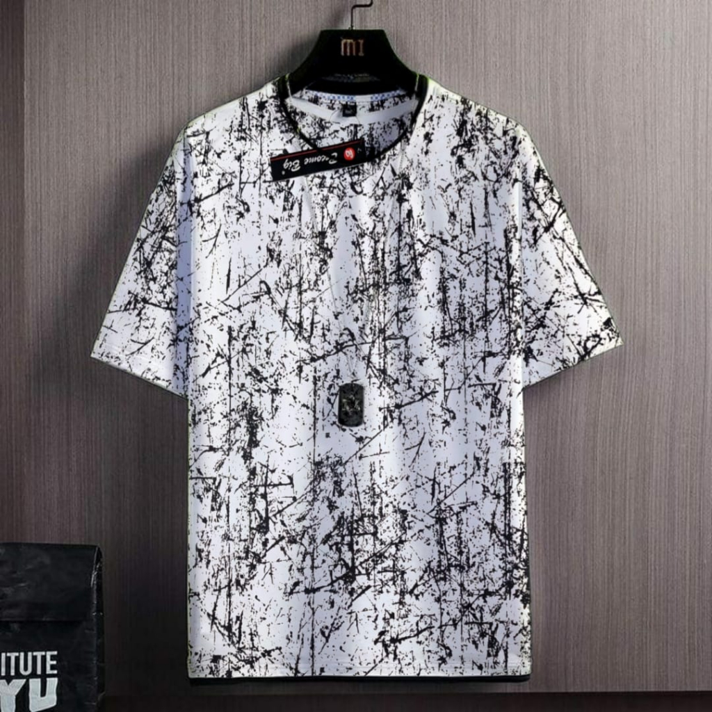 Jual Sakaki Fashion Kaos Distro Pria Printing/Motif Coretan Hitam/Baju ...