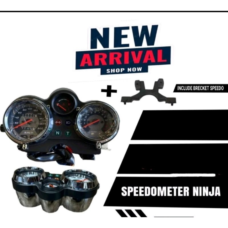 Jual Spidometer Speedometer Kilometer Ninja SS Ninja R Plus Breket ...
