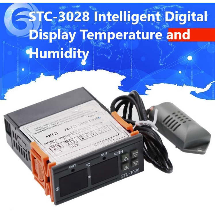 Jual Thermostat STC-3028 Controller Temperature and Humidity (3028 ...