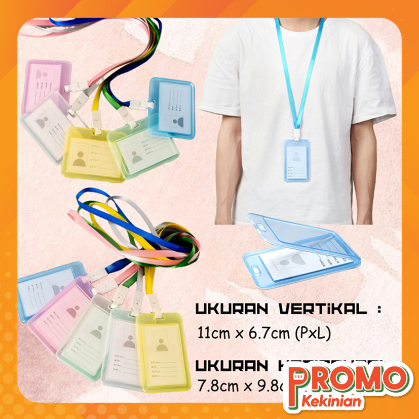 Jual PROMO KEKINIAN - 5551 Name Tag Transparant / Gantungan ID Card ...