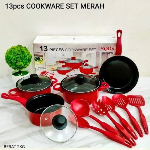 Jual Share: Panci Set Alat Masak Set Panci Tutup Kaca Anti Lengket ...
