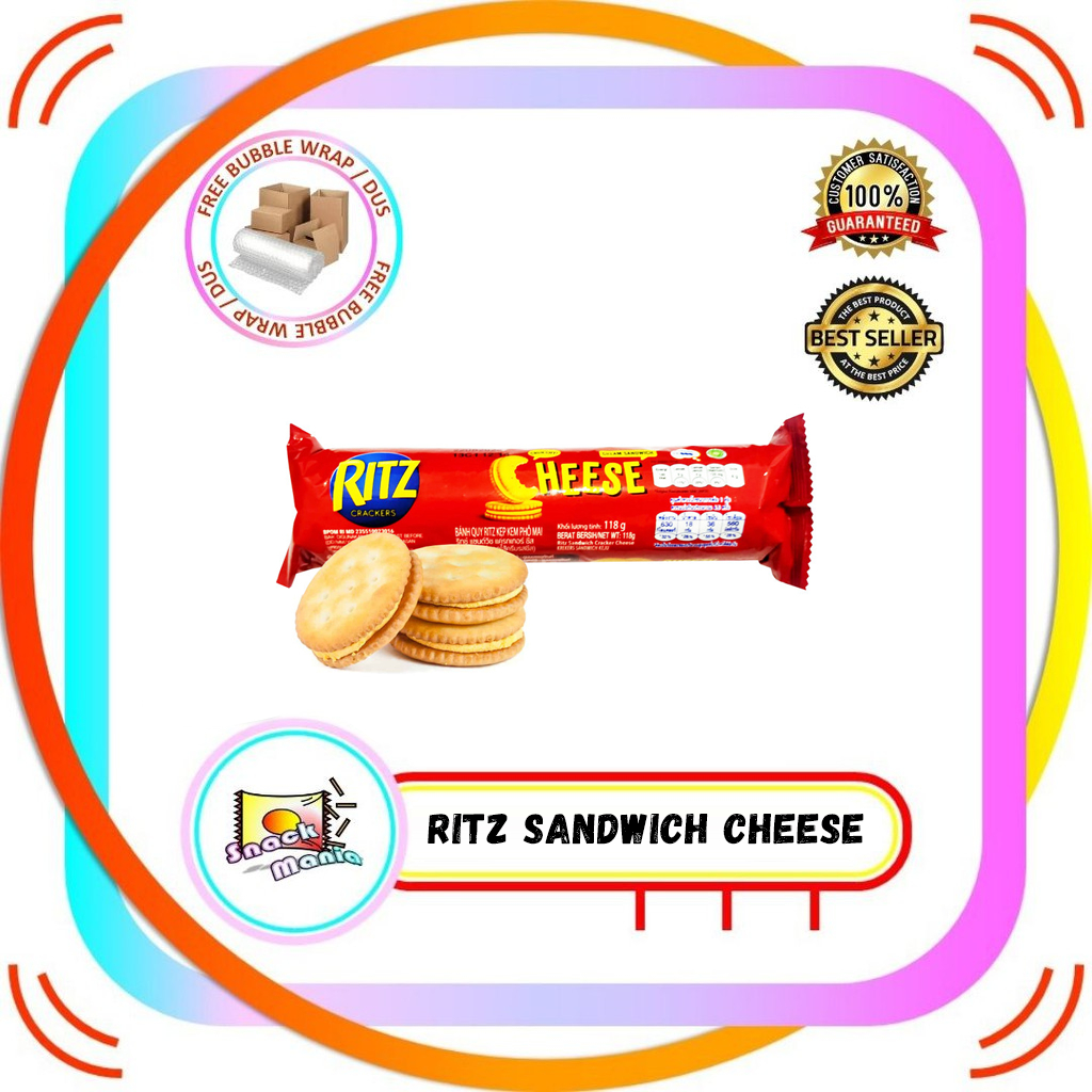 Jual Ritz Sandwich Cheese Krim Keju Crackers Biscuit 118 gr Biskuit ...