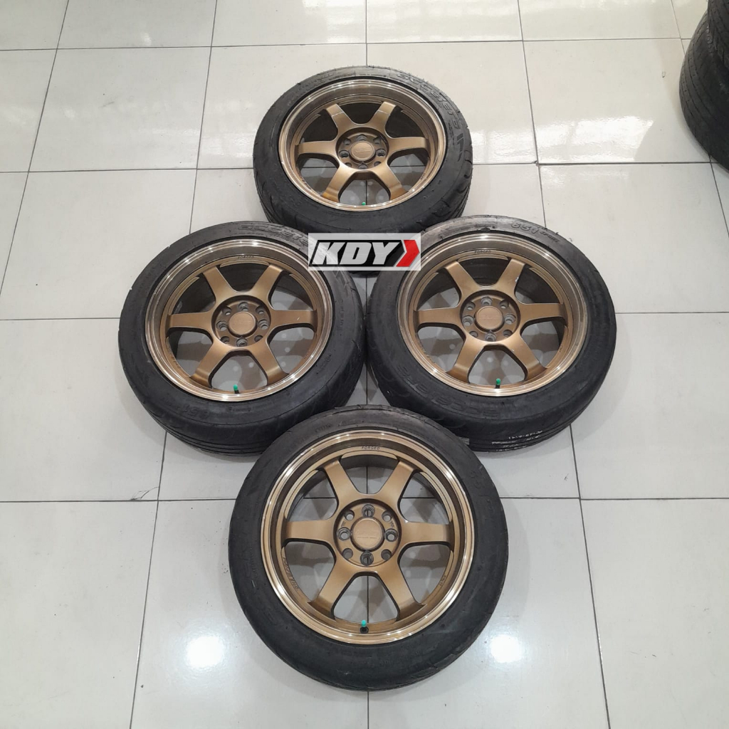 Jual Velg Pelek Mobil Bekas Murah Ring 16 Volk Rays TE37 Ring 16 + Ban ...