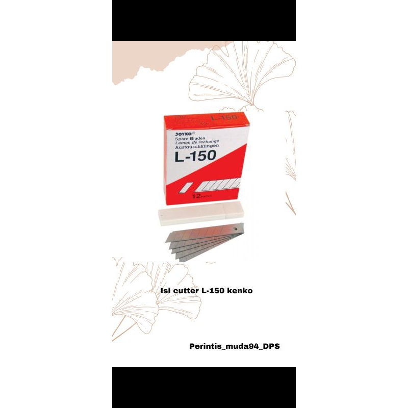 Jual isi cutter L-150 kenko//bladeRefill(1pack) | Shopee Indonesia