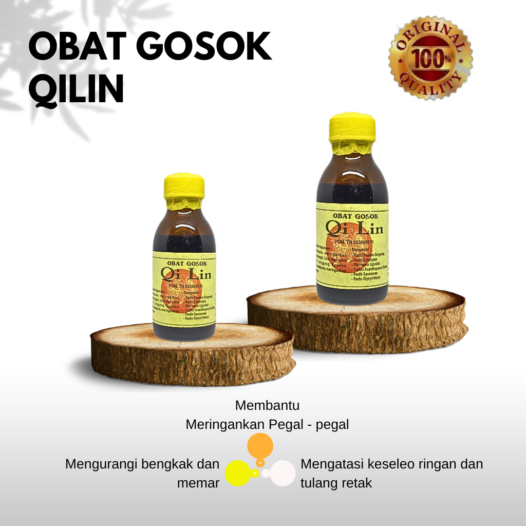 Jual OBAT GOSOK QILIN arak gosok untuk patah tulang - keseleo dan ...