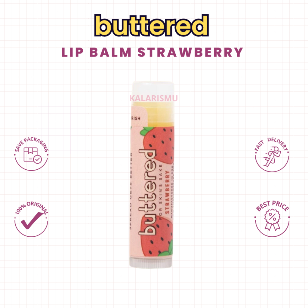 Jual Buttered Premium Lip Balm SPF 15 // Lanosalve Original & Lanosalve ...