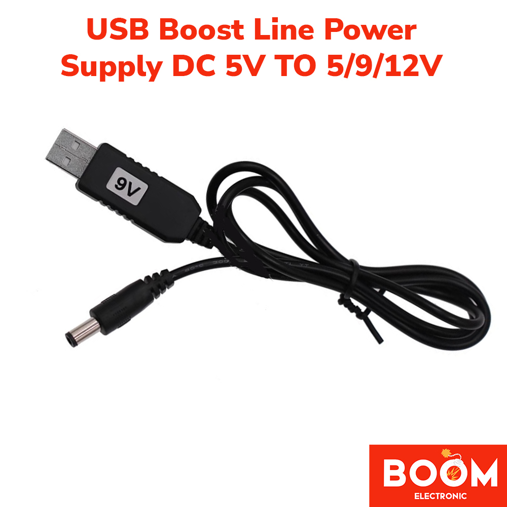 Jual Kabel USB Boost Line Power Supply DC 5V TO 5/9/12V (8016) | Shopee Indonesia