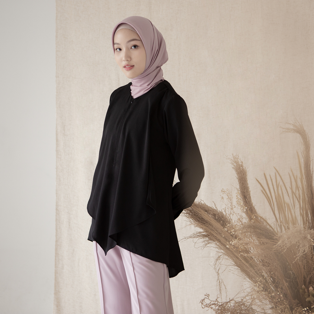 Jual Dian by Aska Label - Atasan kantor basic lengan panjang dan busui friendly warna Putih ...