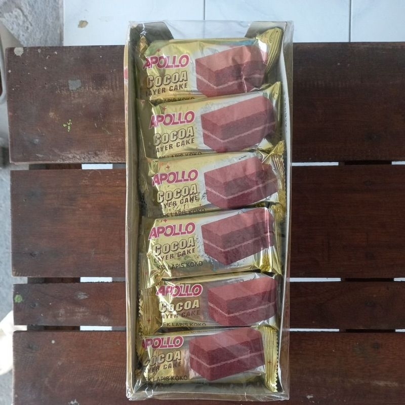 Jual Apollo cake cocoa isi 24pc | Shopee Indonesia